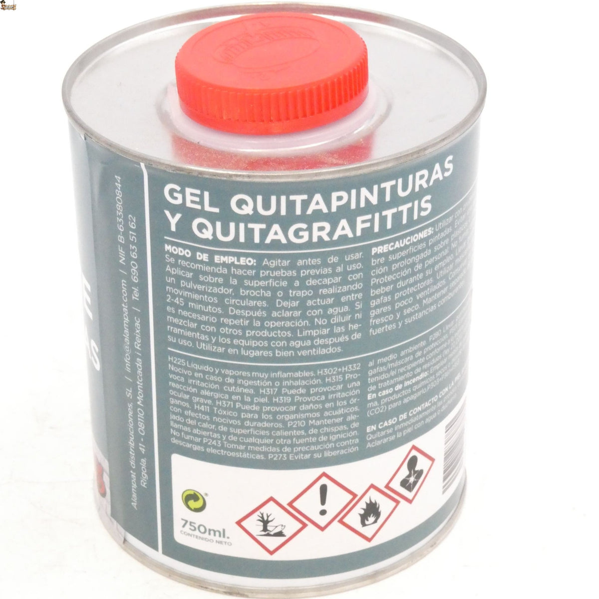 Quitapinturas decapante en gel. 750 ml. Decapante pintura y barniz en ...