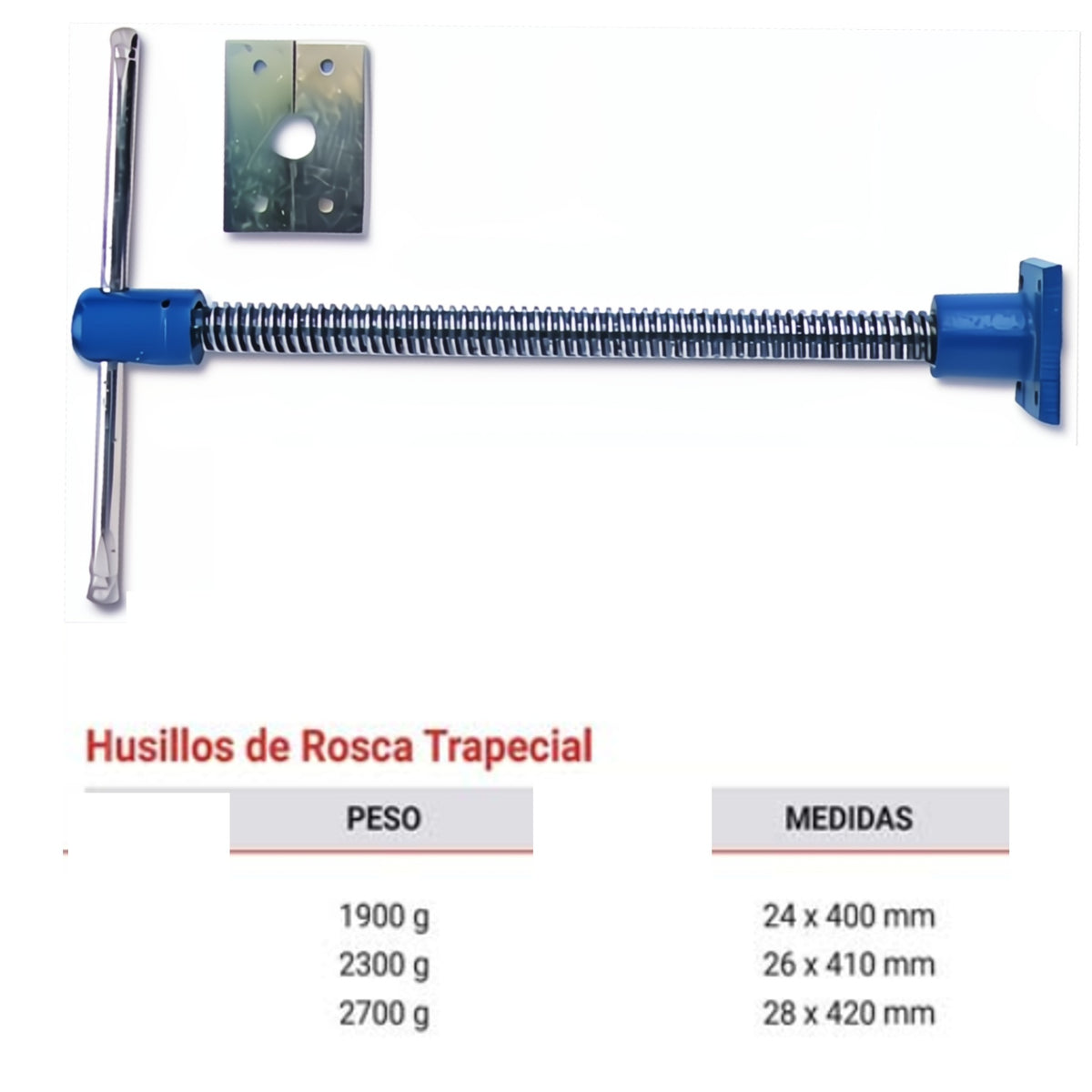 Husillo de apriete para mesa de trabajo de carpintero con rosca trapec ...
